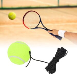 Tennisball an schnur + Tennis Ball Tennis Beginner Training Ball with 4M Elastic Rubber String for Practice