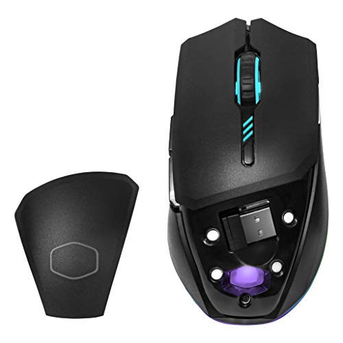 Cooler Master MM831 Gaming Mouse with 32000 DPI adjustable via software, 2.4GHz and Bluetooth Wireless, PBT Buttons, and Qi Charging Support