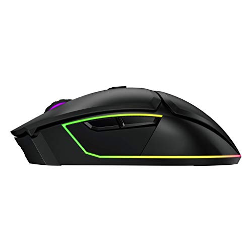 Cooler Master MM831 Gaming Mouse with 32000 DPI adjustable via software, 2.4GHz and Bluetooth Wireless, PBT Buttons, and Qi Charging Support