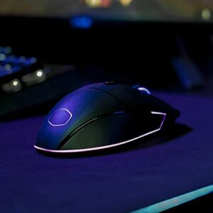 Cooler Master MM831 Gaming Mouse with 32000 DPI adjustable via software, 2.4GHz and Bluetooth Wireless, PBT Buttons, and Qi Charging Support