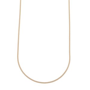 fairy cullet 18k solid gold necklace, 18k yellow gold kihei chain with japan mint mark 19.6 inches 5g gold necklace jewelry for woman and men