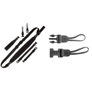 op/tech usa camera strap kit with uni-loop system connectors, black