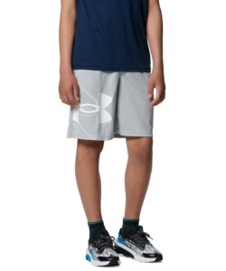 under armour boys prototype 2.0 shorts , mod gray (011)/white , youth small