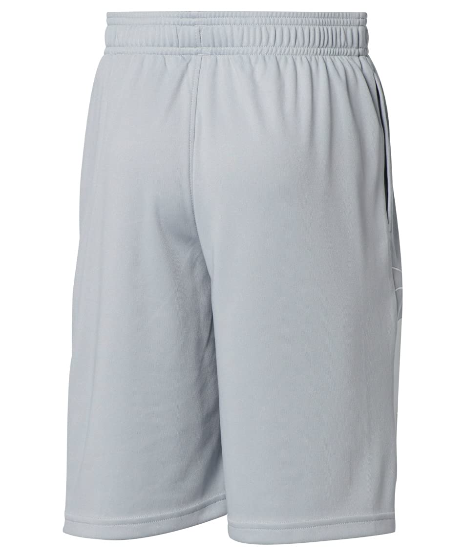 Under Armour boys Prototype 2.0 Shorts , Mod Gray (011)/White , Youth Small