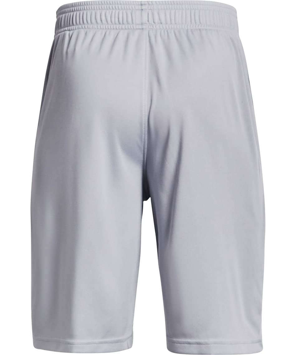 Under Armour boys Prototype 2.0 Shorts , Mod Gray (011)/White , Youth Small