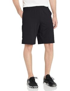 under armour mens raid 2.0 wokout gym shorts , black (001)/white , large