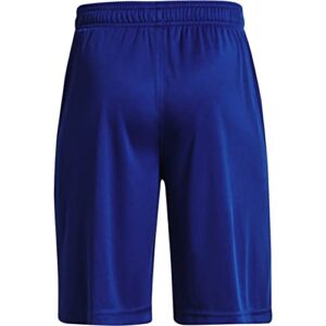 Under Armour boys Prototype 2.0 Logo Shorts , Royal Blue (400)/White , Youth Large