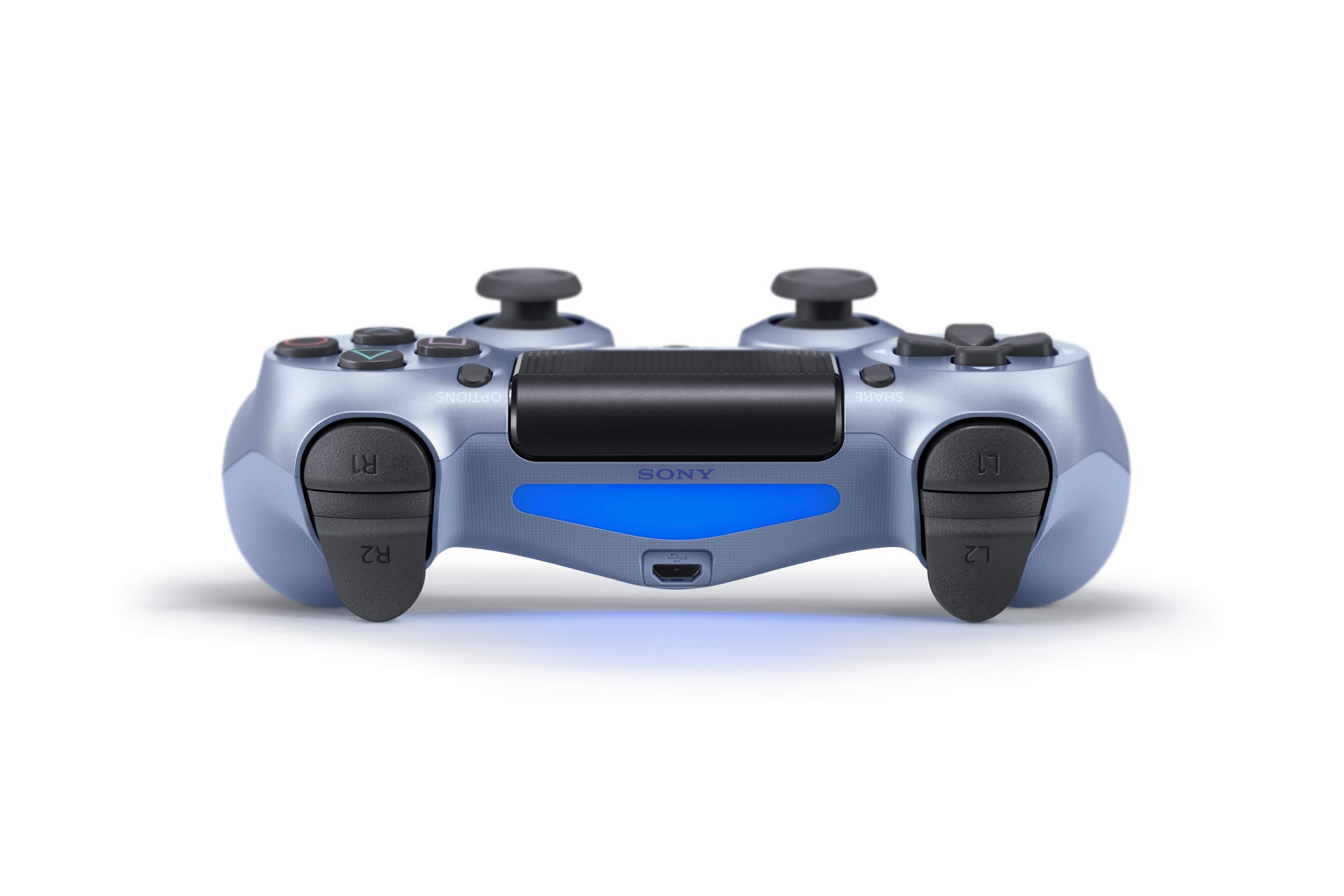 DualShock 4 Wireless Controller for PlayStation 4 - Titanium Blue (Renewed)