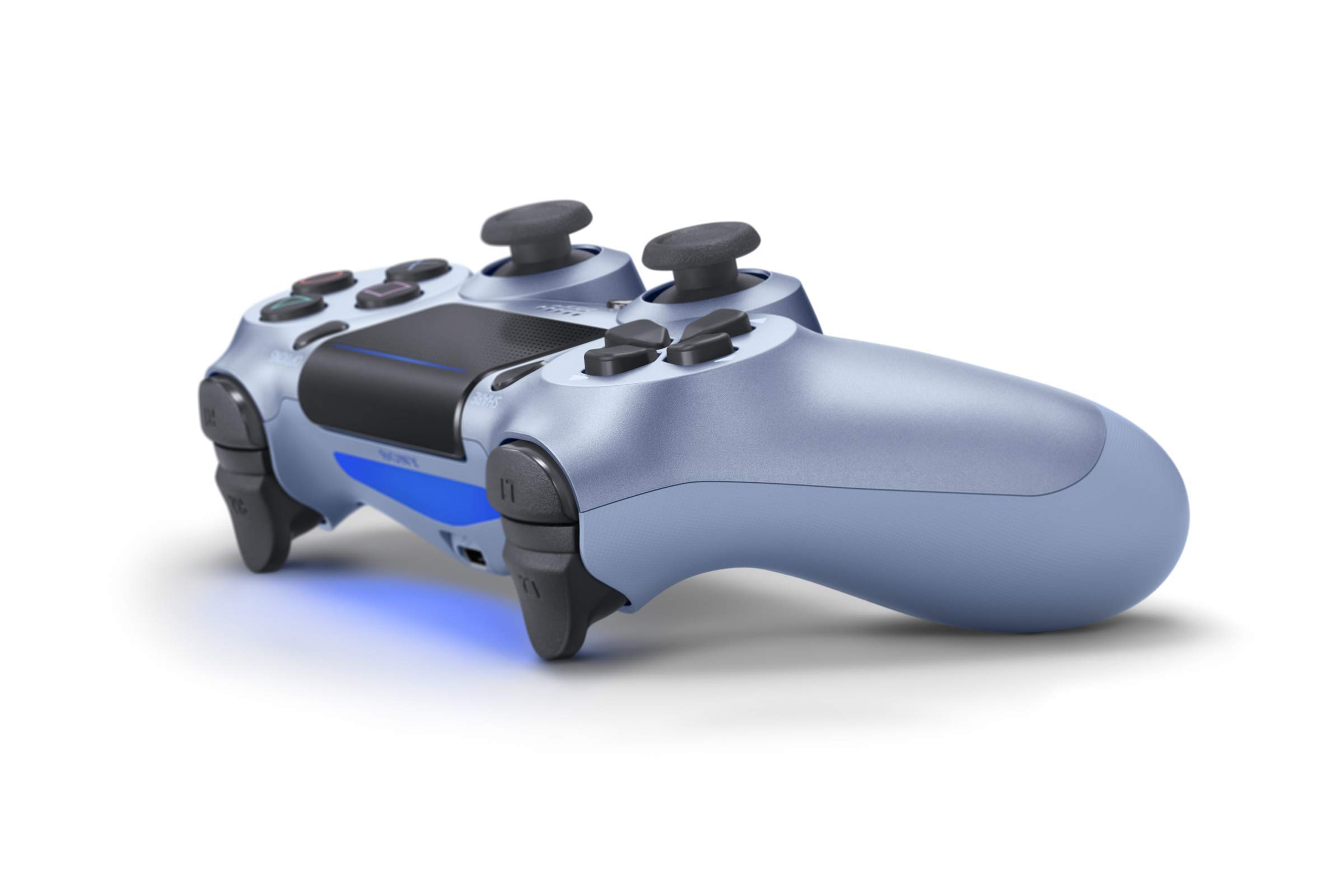 DualShock 4 Wireless Controller for PlayStation 4 - Titanium Blue (Renewed)