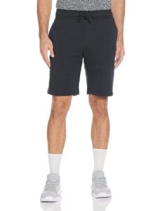 under armour men's rival fleece shorts, black (001)/onyx white, x-small