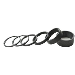 omni racer worlds lightest bicycle carbon headet spacers set 1-1/8" 2,3,5,10,15,20mm matte flat finish