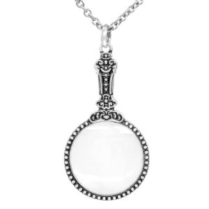 controse enchanted mirror necklace (magnifying glass pendant)