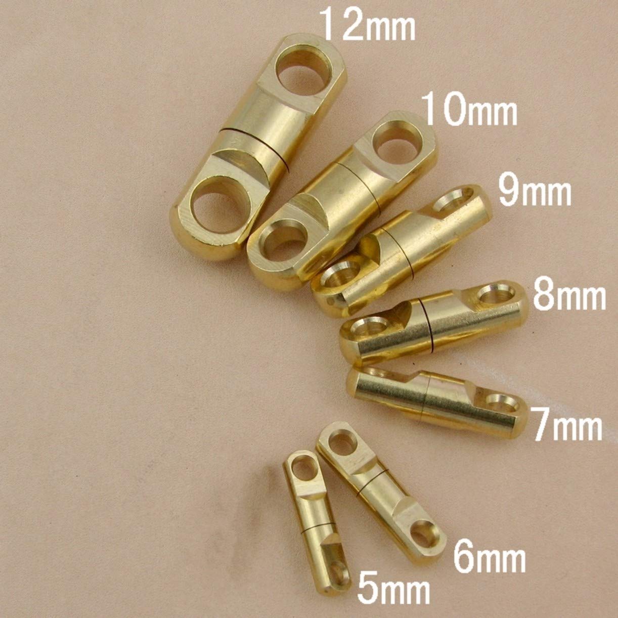 ZHONGJIUYUAN 20-Pack 5mm Ball Bearing Swivels, Brass High Strength Ball Bearing Swivel, Saltwater Fishing Tackle Swivels Connectors,Keychain Rotating Connector