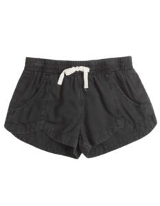 billabong girls mad for you casual shorts, off black, medium us