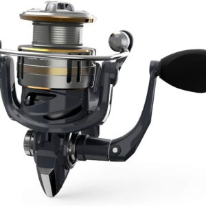 Cadence Lux Spinning Fishing Reels - Ultra Smooth Powerful Spinning Reel with 9+1 Shielded BB, Carbon Fiber Frame, 36LBs Max Drag, 5.2:1-6.2:1 High Speed Gear Ratio & Braid-Ready Spool (3000)