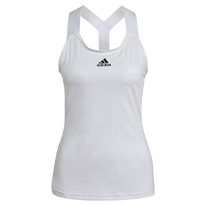 adidas womens y-tank white/black medium