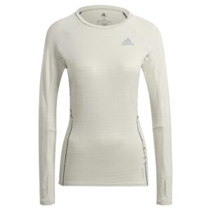 adidas womens adi runner long sleeve alumina medium