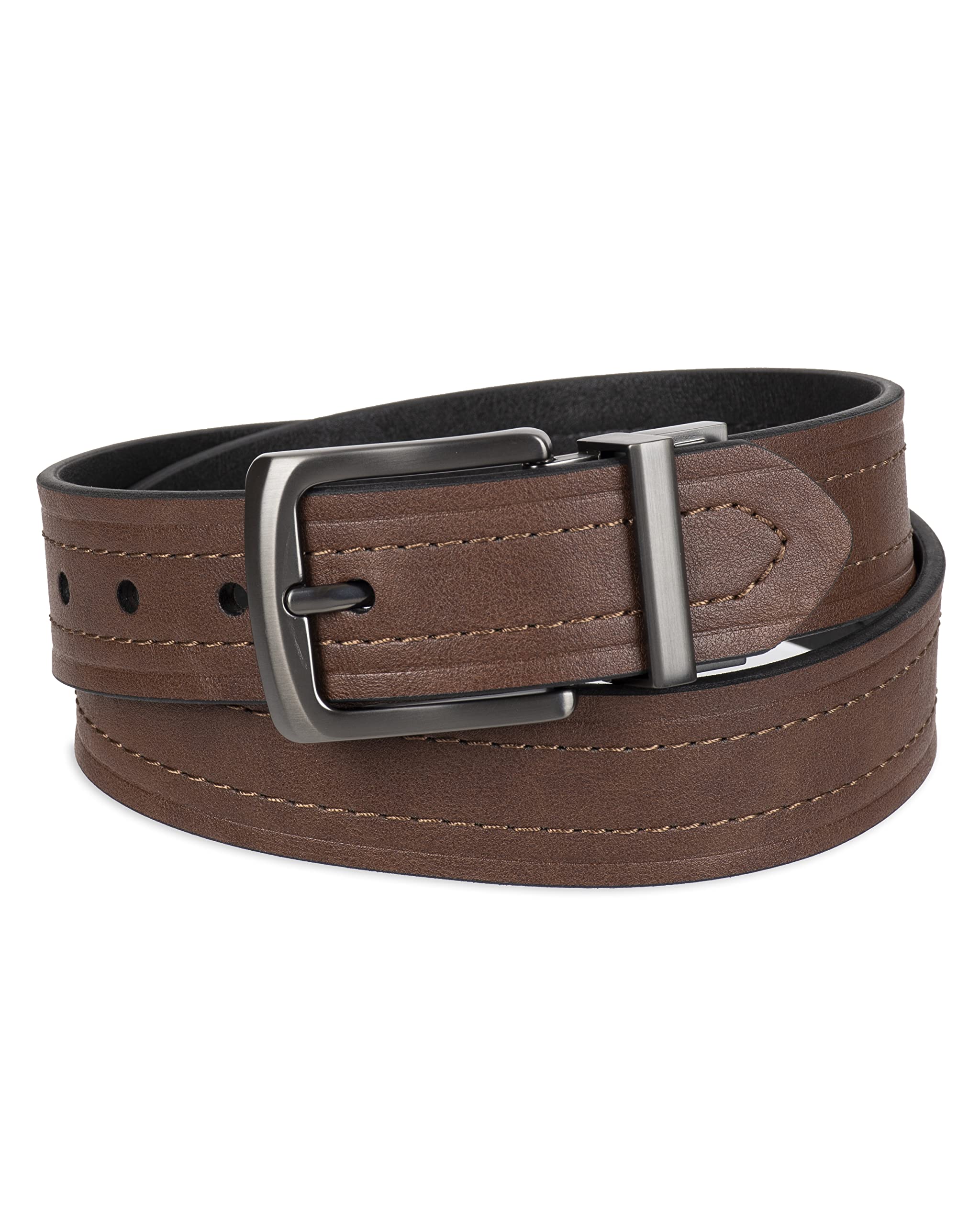 Levi's Men's Reversible Casual Jeans Belt, Brown/Black 1, Medium (34-36)