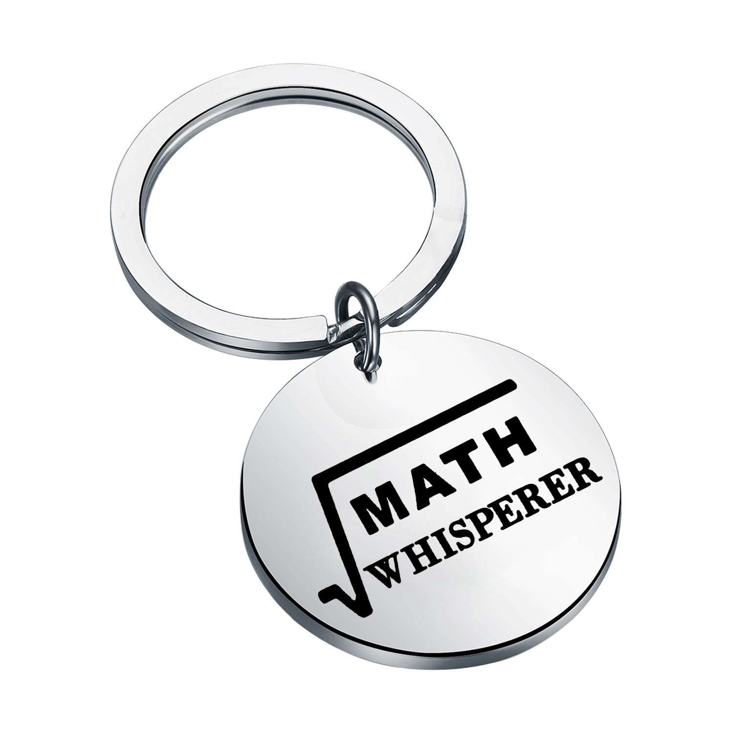 PENQI Mathematical Formula Keychain Gift Math Lovers Jewelry Math Whisperer Keychain Math Jewelry Math Lovers Jewelry Math Teacher Appreciation Gift (sliver)