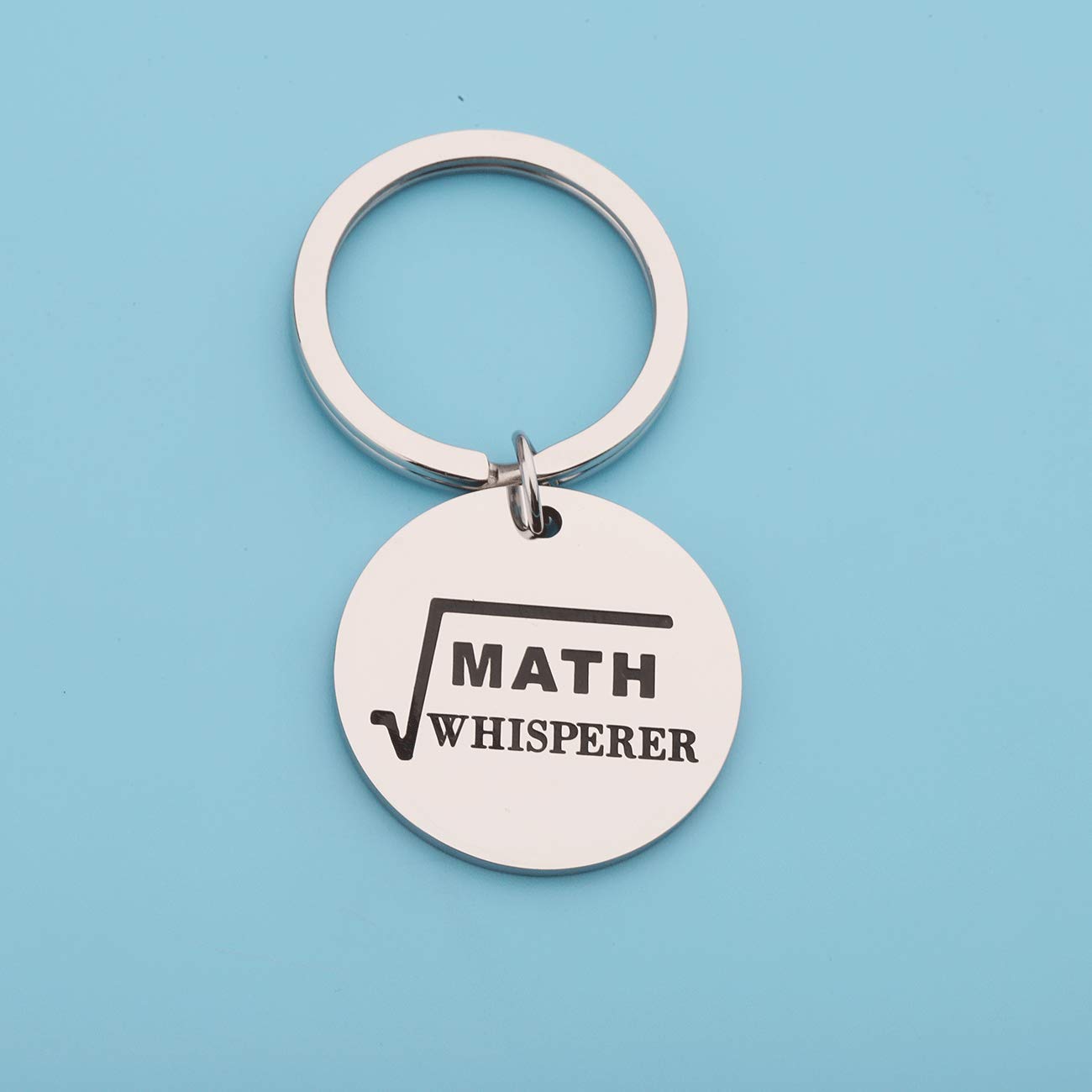 PENQI Mathematical Formula Keychain Gift Math Lovers Jewelry Math Whisperer Keychain Math Jewelry Math Lovers Jewelry Math Teacher Appreciation Gift (sliver)