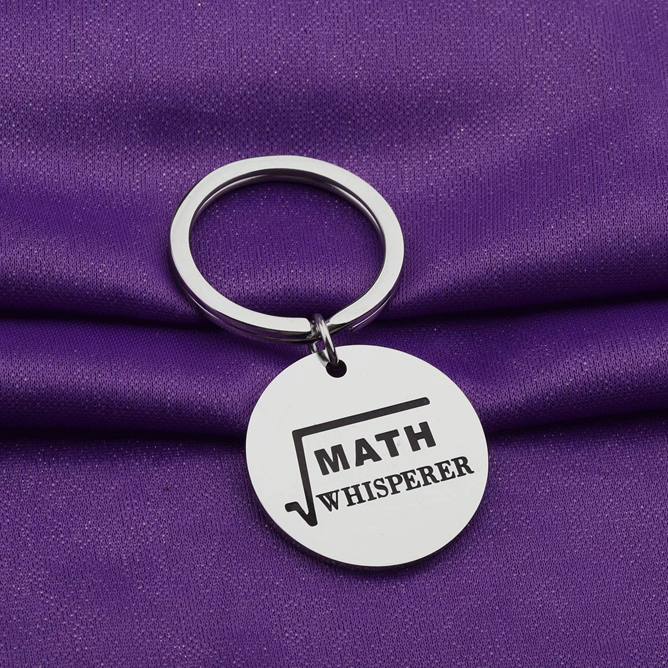 PENQI Mathematical Formula Keychain Gift Math Lovers Jewelry Math Whisperer Keychain Math Jewelry Math Lovers Jewelry Math Teacher Appreciation Gift (sliver)