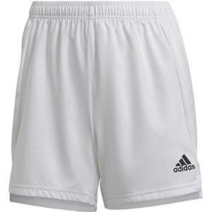 adidas women's condivo 21 shorts, white/white, medium