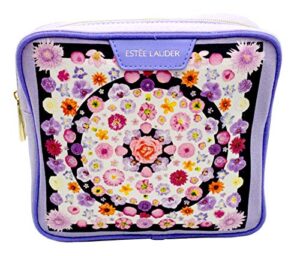 estee lauder cosmetics makeup travel bag (amba living ≈ lavender print)