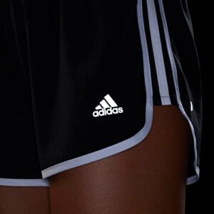 adidas womens Marathon 20 Shorts, Black/White, Medium US