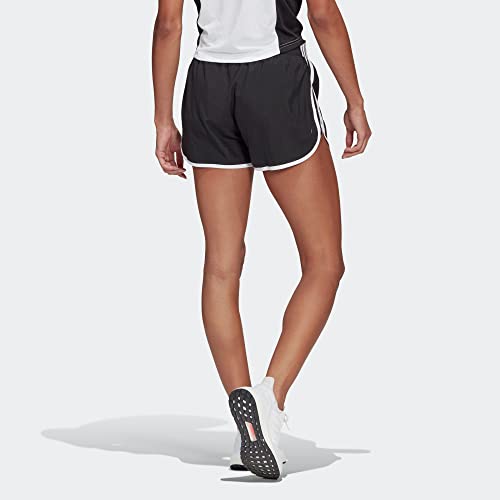 adidas womens Marathon 20 Shorts, Black/White, Medium US