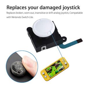 Rojuna 2-Pack 3D Replacement Joystick Analog Thumb Stick for Nintendo Switch Lite and Joycon