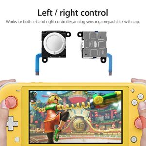 Rojuna 2-Pack 3D Replacement Joystick Analog Thumb Stick for Nintendo Switch Lite and Joycon