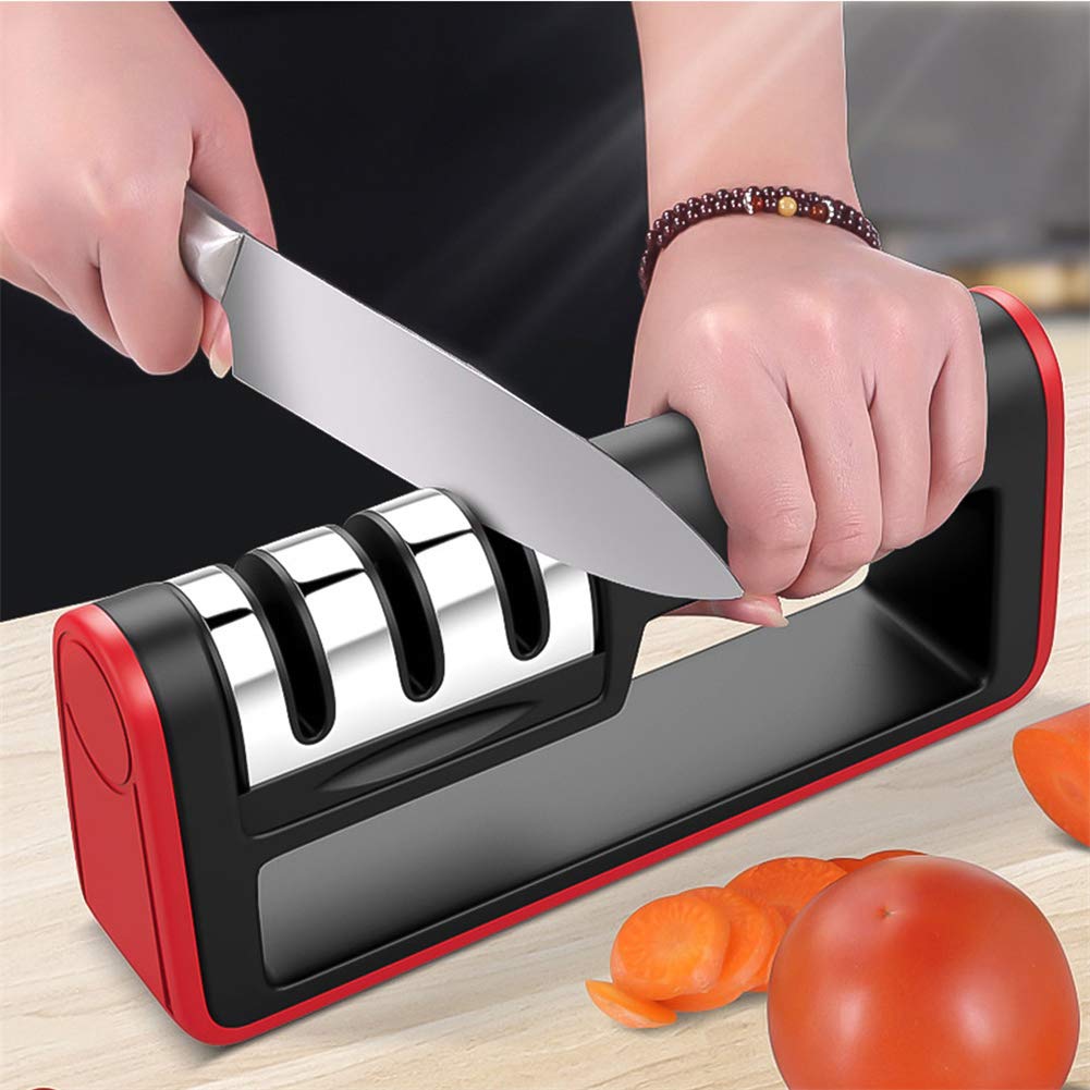 TSQ Professional Kitchen Knife Sharpener, Sharp and Practical, Tungsten Steel Blade, Diamond Grinding Wheel, Strong Effect, Detachable Grinding Head