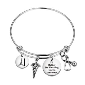 ensianth i’d rather be watching bracelet gift for for fans you are my person gift (anatomy br)