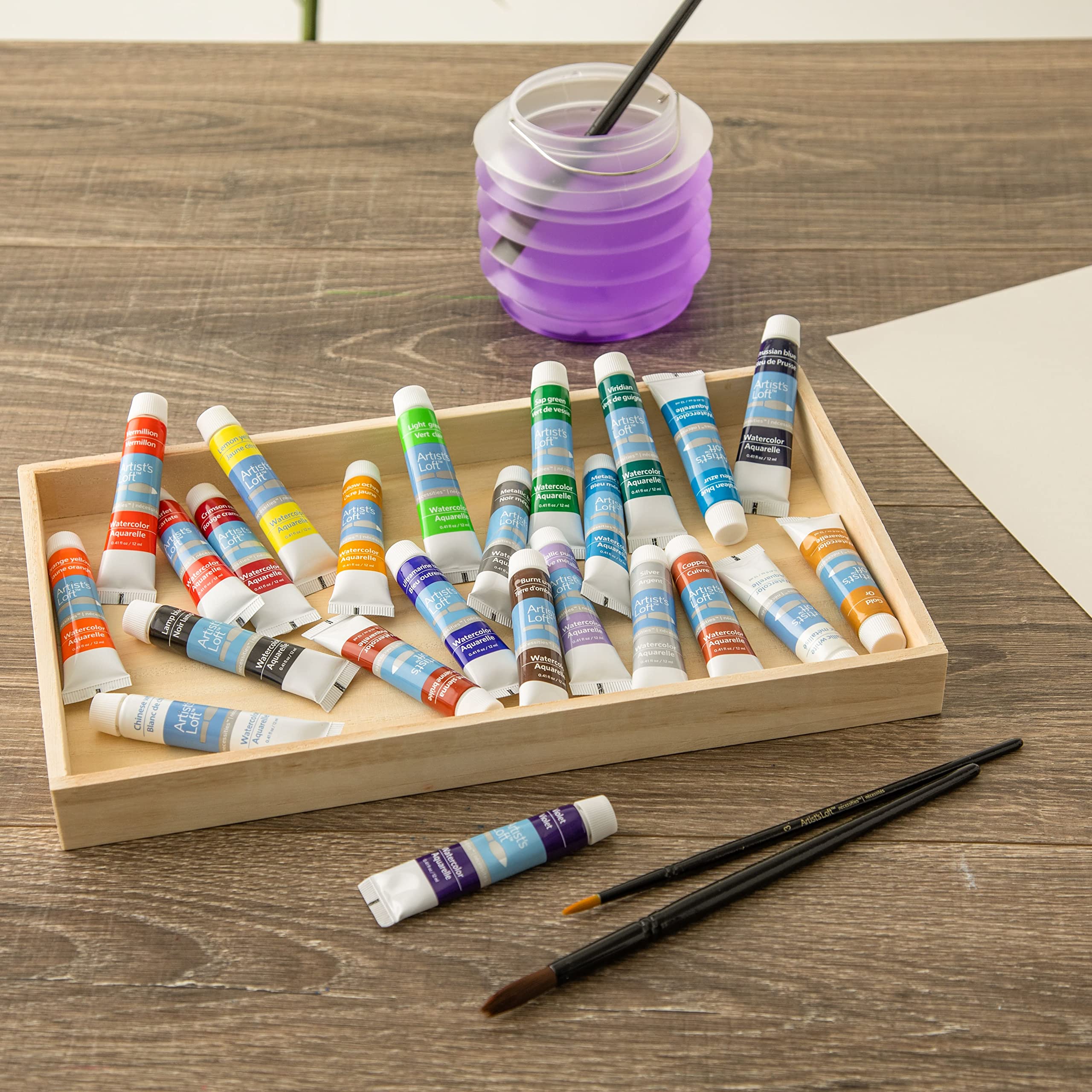 MICHAELS 24 Color Watercolor Paint Value Pack by Artist's Loft™ Necessities™