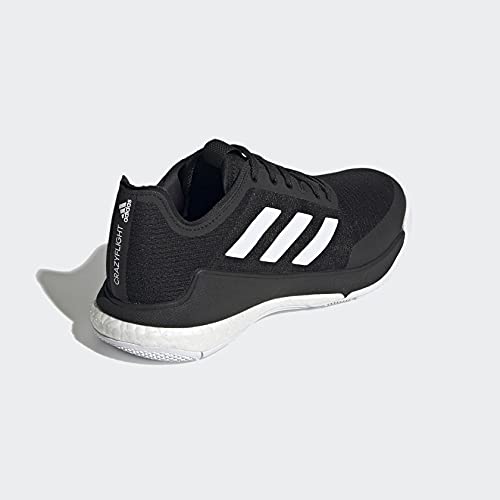 adidas Women's Crazyflight Volleyball Shoe, Black/White/Black, 7