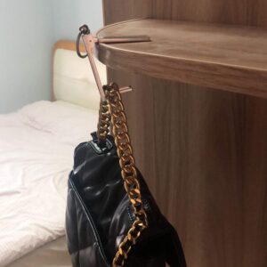 Purse Handbag Hook Hanger Holder for Table Desk，2-in-1 Purse Hook for Table & Phone Stand，Women's Handbag Storage Foldable Table Hook