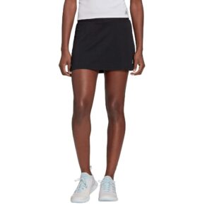 adidas women's club tennis skirt, black/white, medium