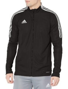 adidas men's tiro 21 track jacket, black, x-large tall