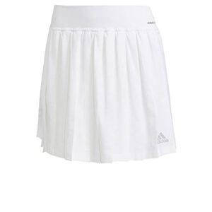 adidas Women's Club Tennis Pleated Skirt, White/Grey, X-Large