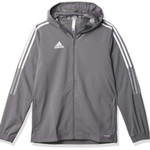 adidas unisex-child Tiro 21 Windbreaker Team Grey X-Large