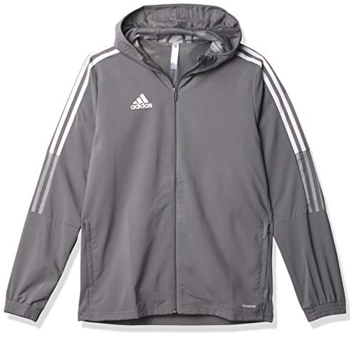 adidas unisex-child Tiro 21 Windbreaker Team Grey X-Large