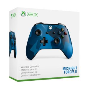 microsoft xbox one wireless controller, midnight forces ii special edition - xbox one (renewed) [video game]