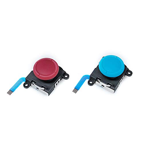 ECHZOVE Replacement Joy Stick Compatible with Switch lite, Joystick Replacement Compatible with Switch lite and Repair Tool Kit for Switch lite - 2 Pack (Blue Red)