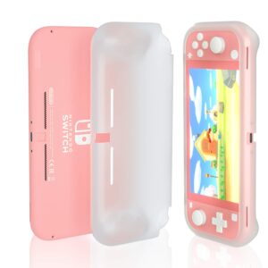 ECHZOVE Clear White TPU Case for Nintendo Switch Lite, Portable Gaming Device Cover with Precise Cutouts