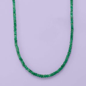 Ross-Simons 75.00 ct. t.w. Emerald Bead Necklace With 14kt Yellow Gold Magnetic Clasp. 20 inches