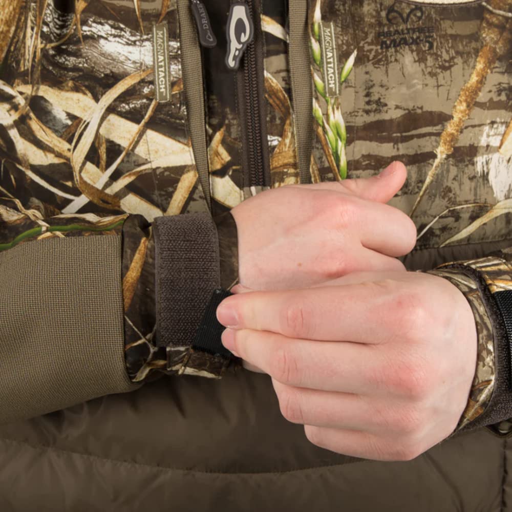 Drake Waterfowl LST Guardian Flex™ Double Down Eqwader™ Full Zip with Hood Mossy Oak Shadow Grass Habitat Xlarge