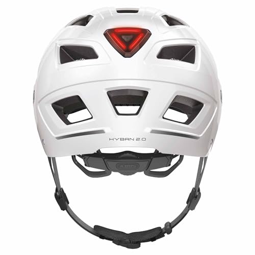 ABUS Hyban 2.0, Cycling Helmet for Urban Commuting - Polar White - XL (58-63)