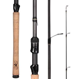 cadence essence spinning rod, strong & lightweight 24-ton graphite rod, stainless steel guides with sic inserts, freshwater or saltwater, extremely sensitive spinning rod