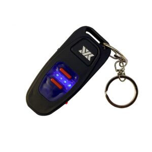 day zero survival mini stun gun small as a key fob with led flashlight, usb charging