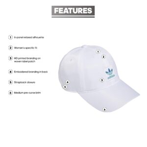 adidas Originals Women's Originals Sleek Strapback, White, One Size